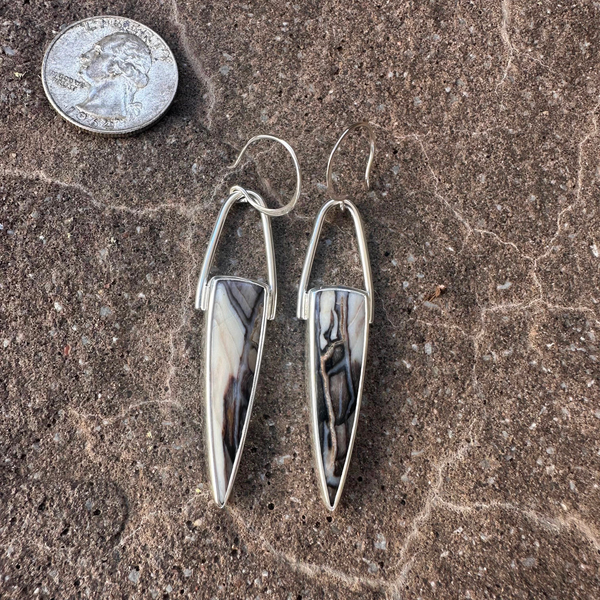 Petrified Channel Wood Earrings – Patti Page Jewelry